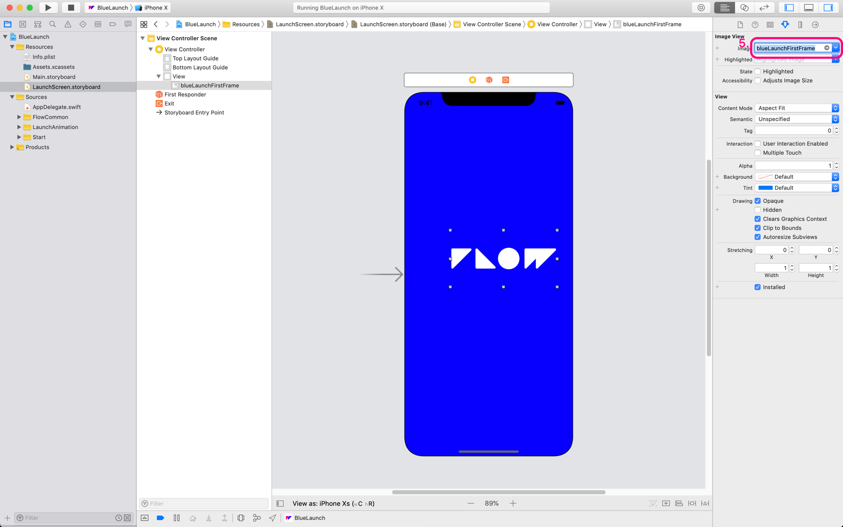Flow - Create Launch Animations With Content on the First Frame